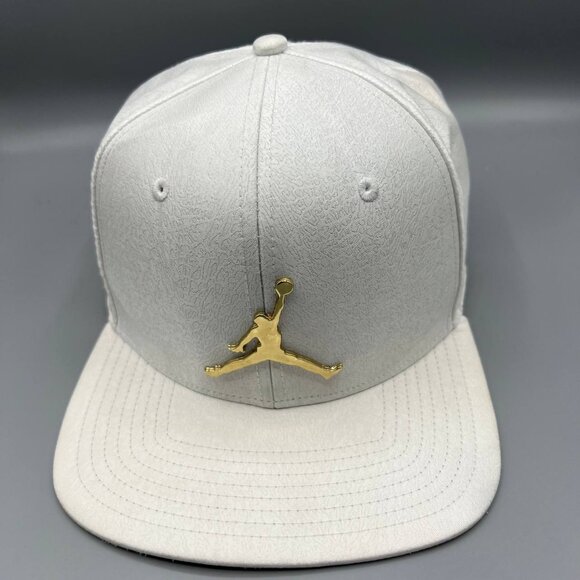 Jordan | Accessories | Air Jordan Hat Men White Cement Elephant Jumpman ...